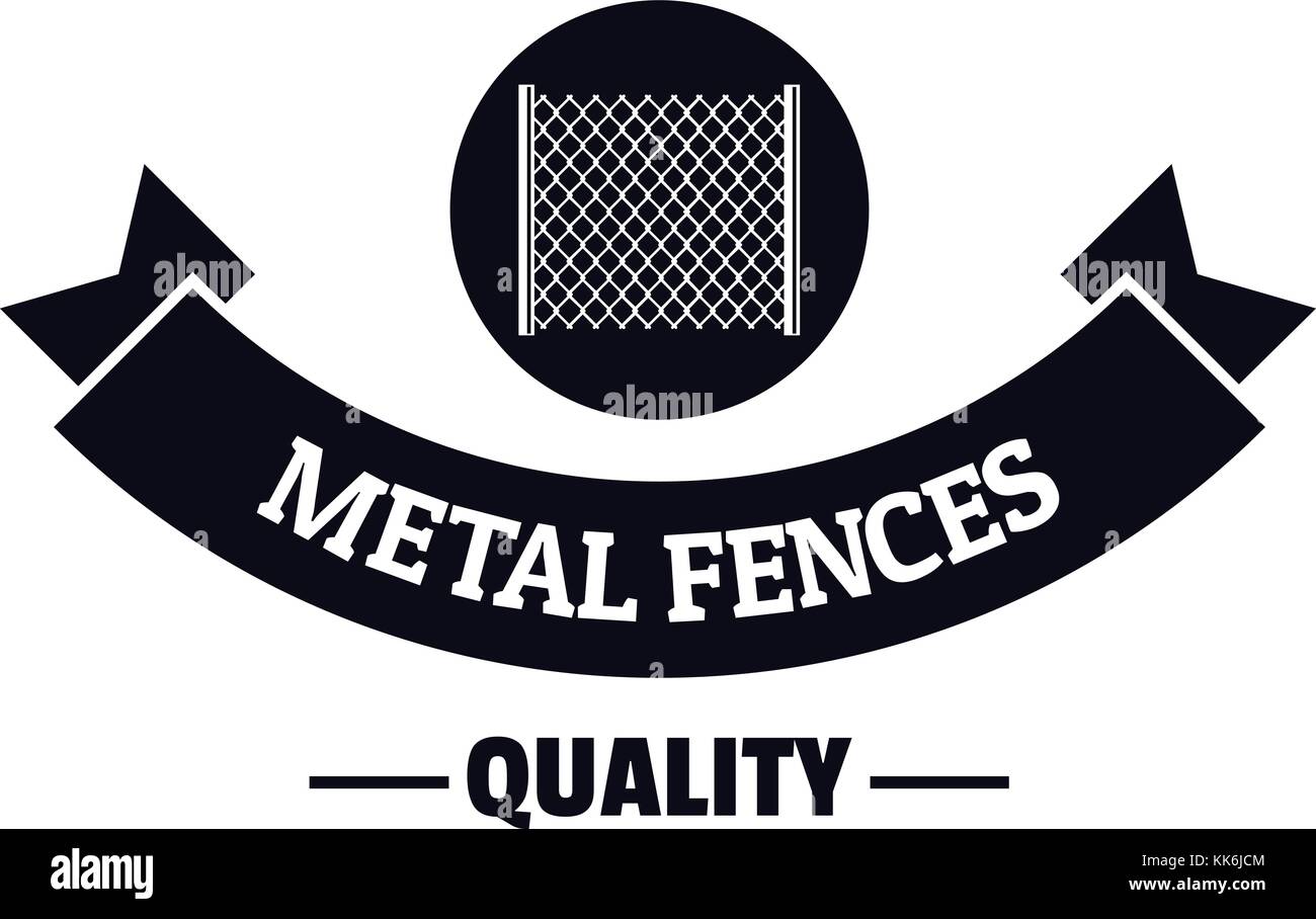 Fence security logo, simple black style Stock Vector Image & Art - Alamy