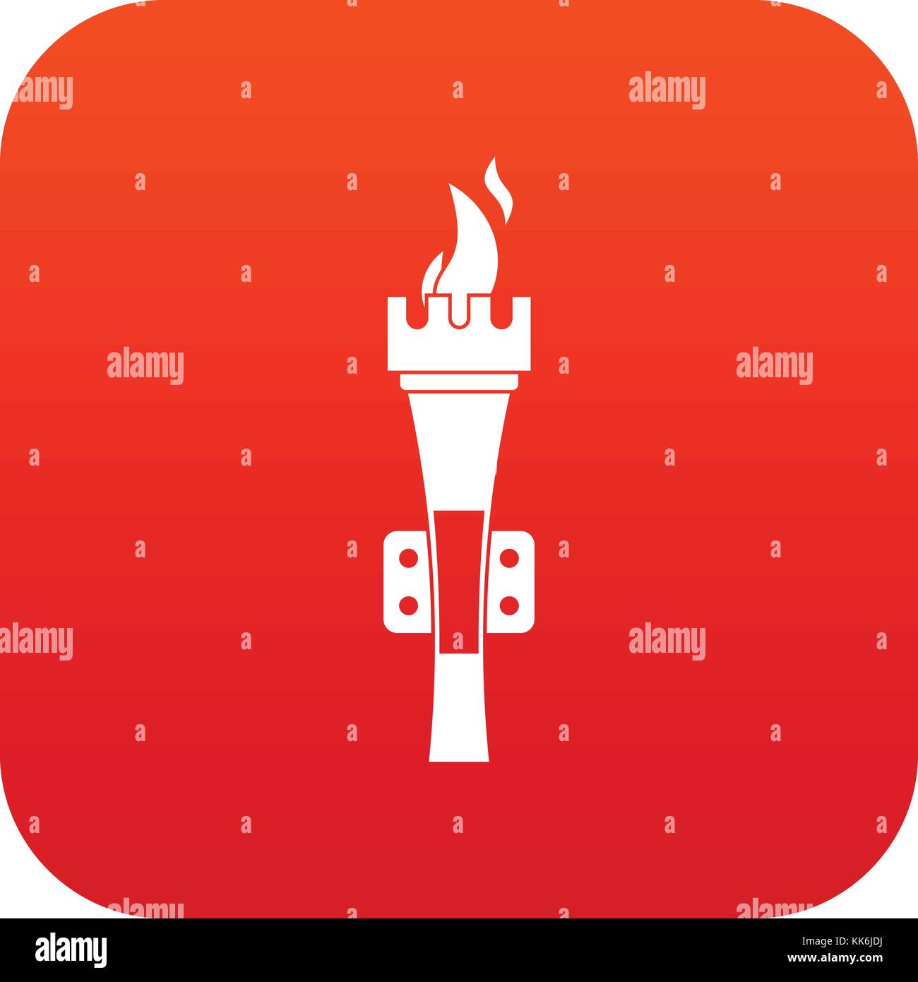 Torch icon digital red Stock Vector Image & Art - Alamy