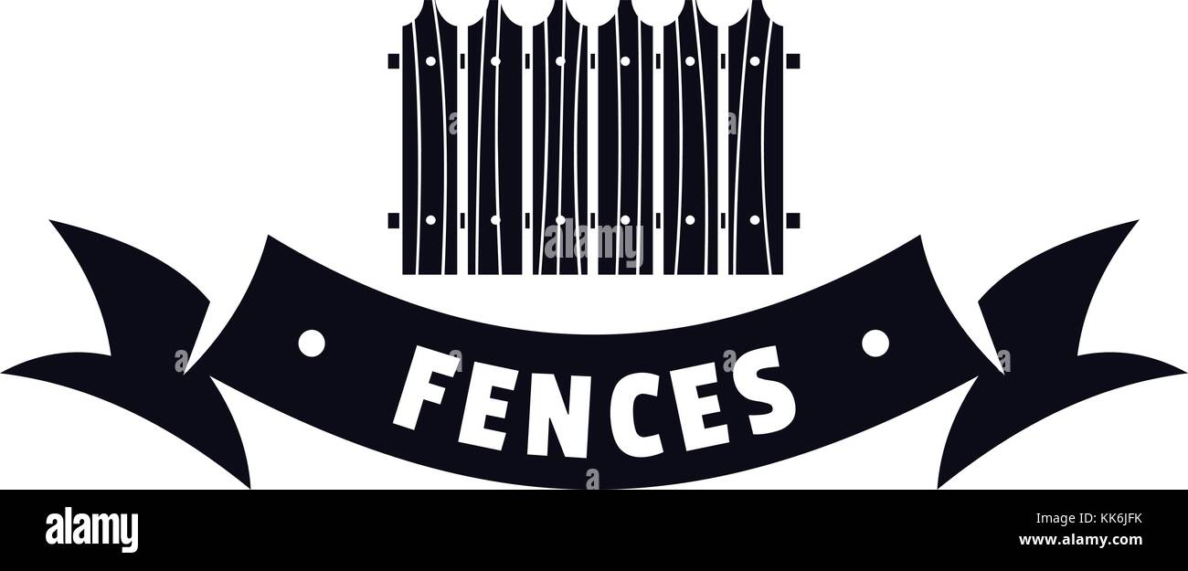 Fence wooden logo, simple black style Stock Vector Image & Art - Alamy