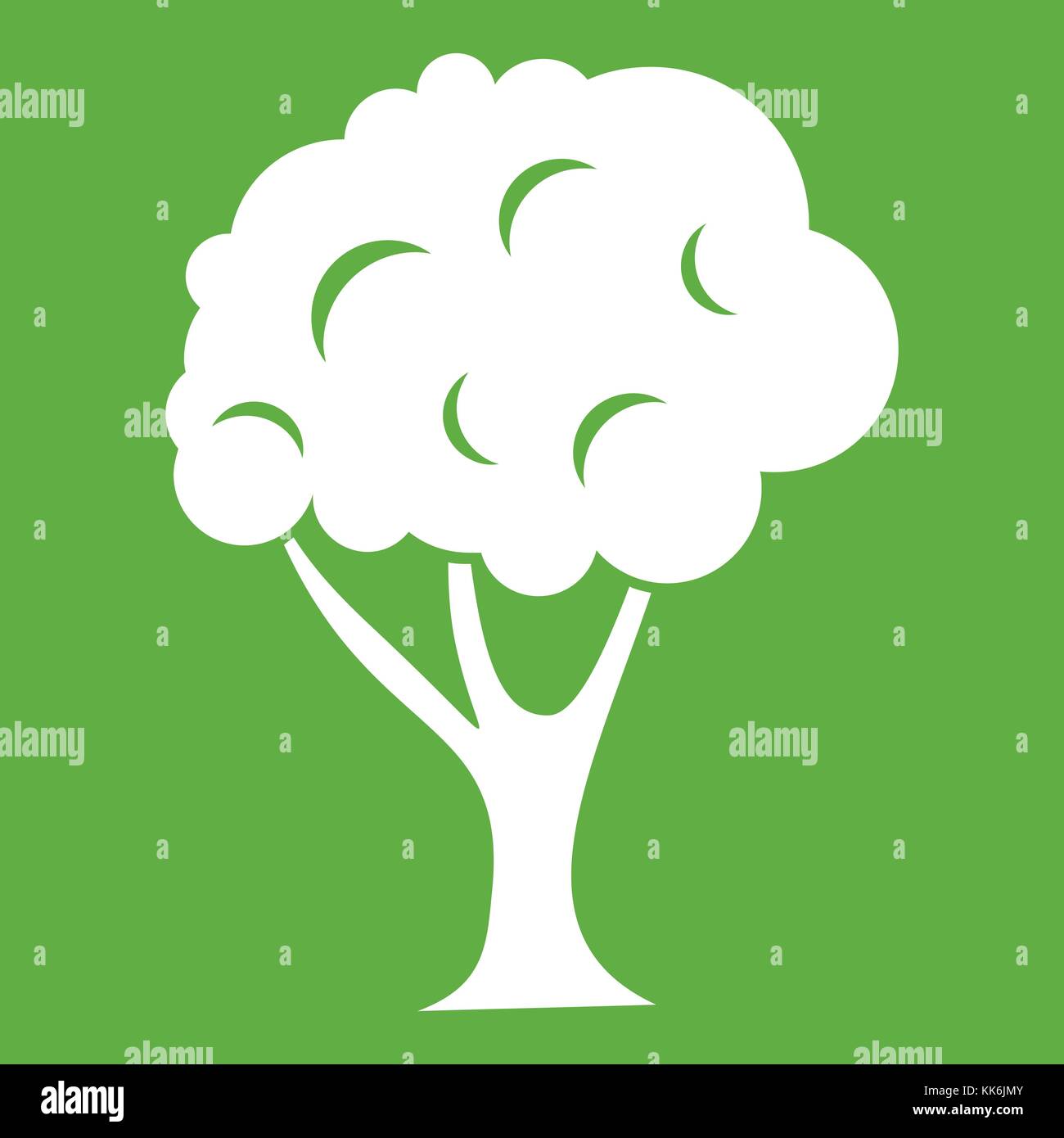 Tree icon green Stock Vector Image & Art - Alamy