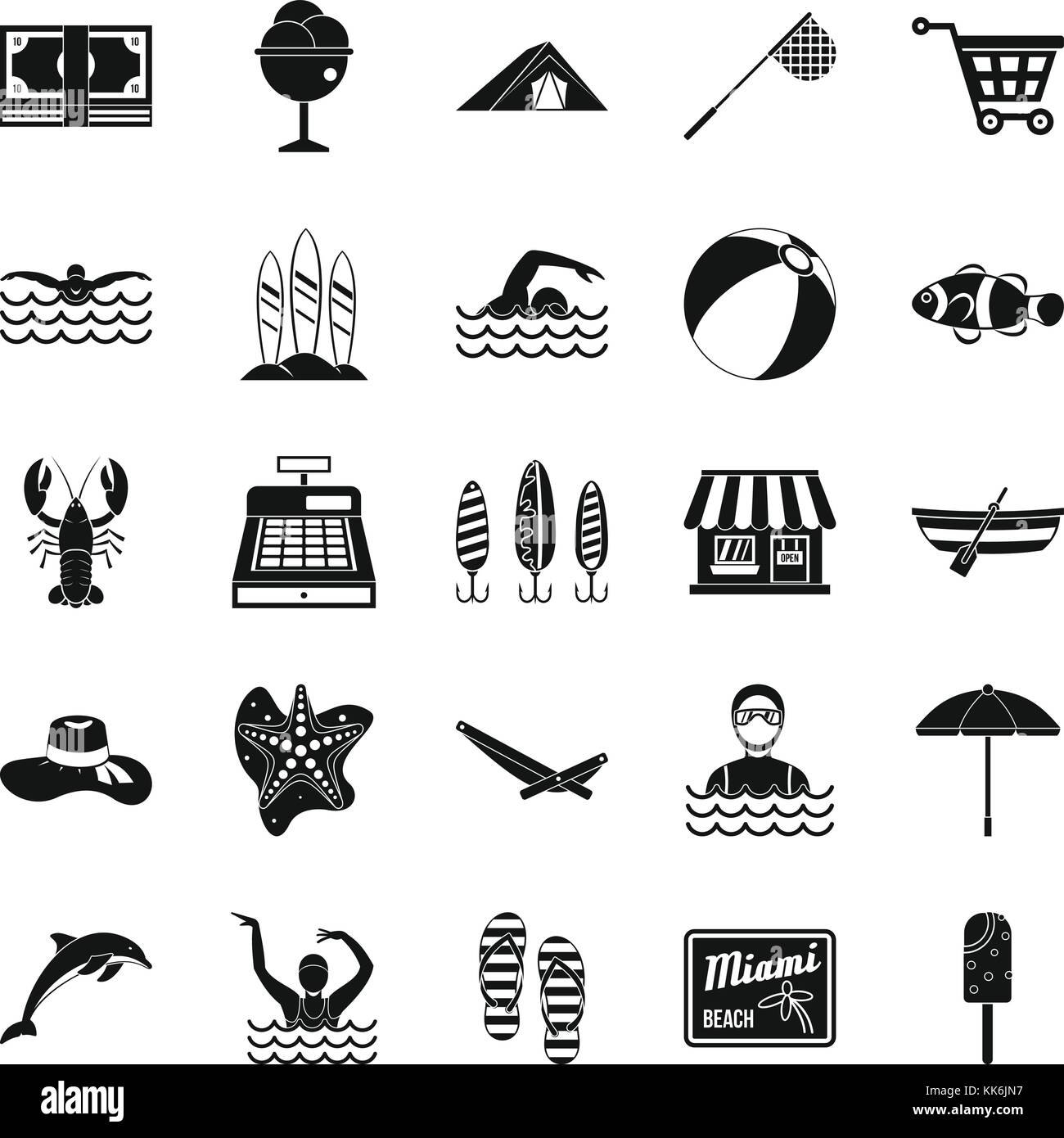 Water journey icons set, simple style Stock Vector Image & Art - Alamy