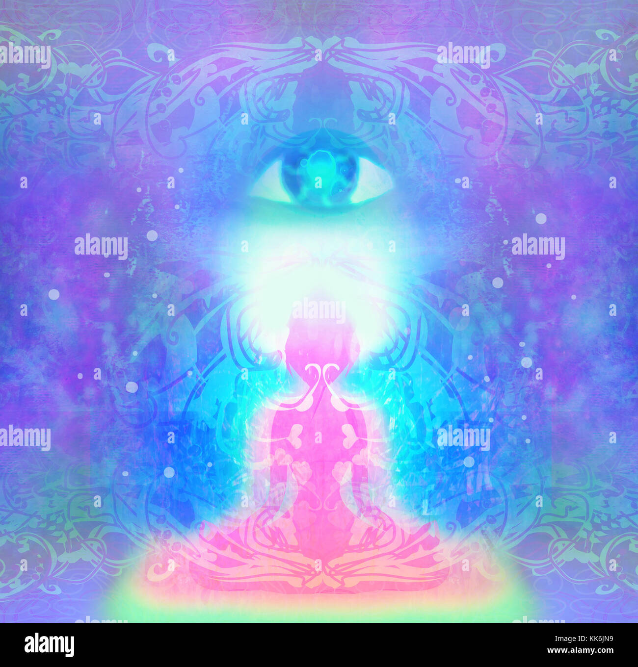 Woman with third eye, psychic supernatural senses Stock Photo - Alamy