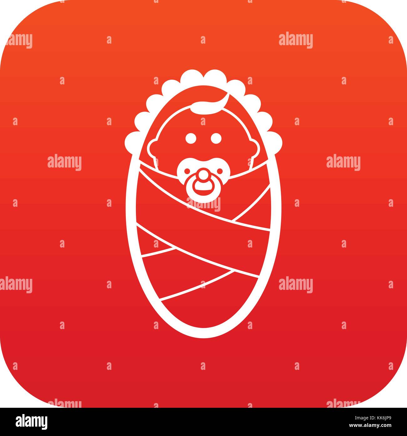 Newborn icon digital red Stock Vector Image & Art - Alamy