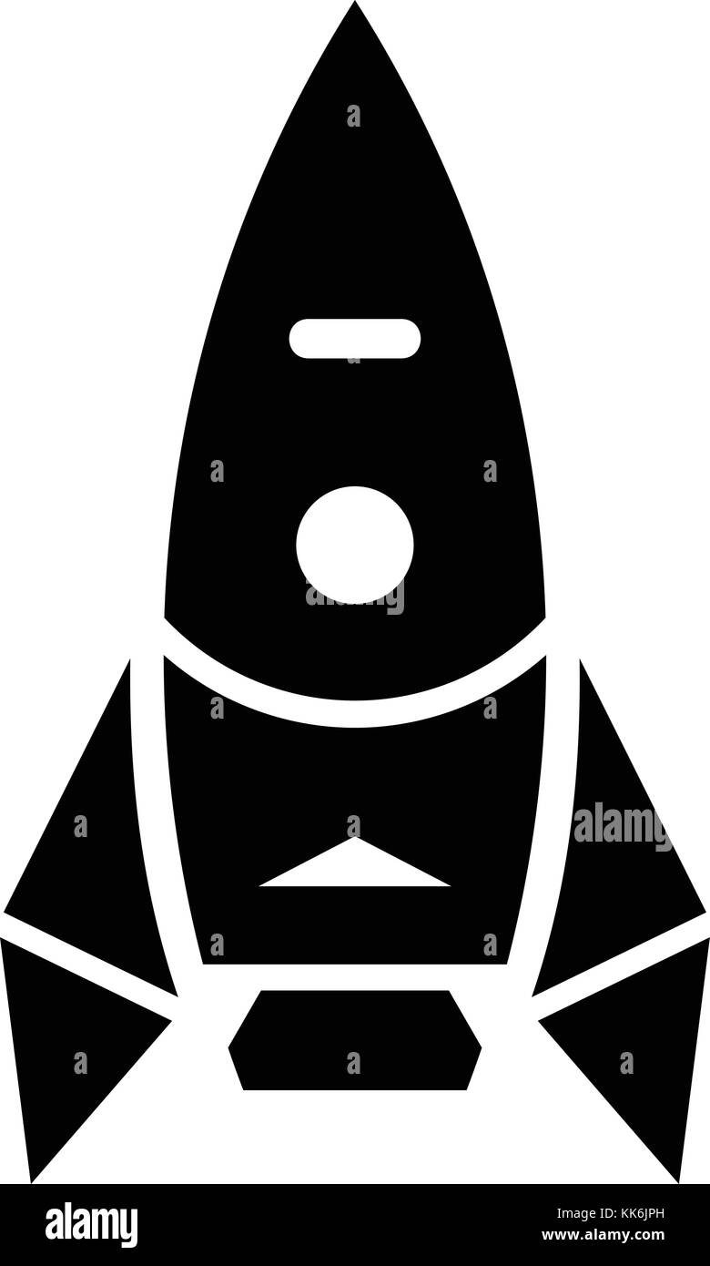 Rocket spacecraft icon, simple black style Stock Vector Image & Art - Alamy