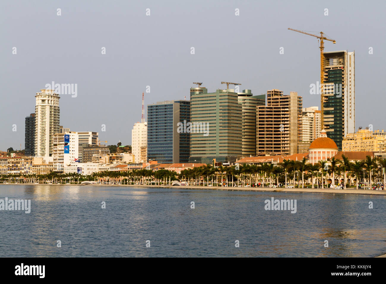View of modern buildings on the bay of Luanda, capital of Angola Stock ...