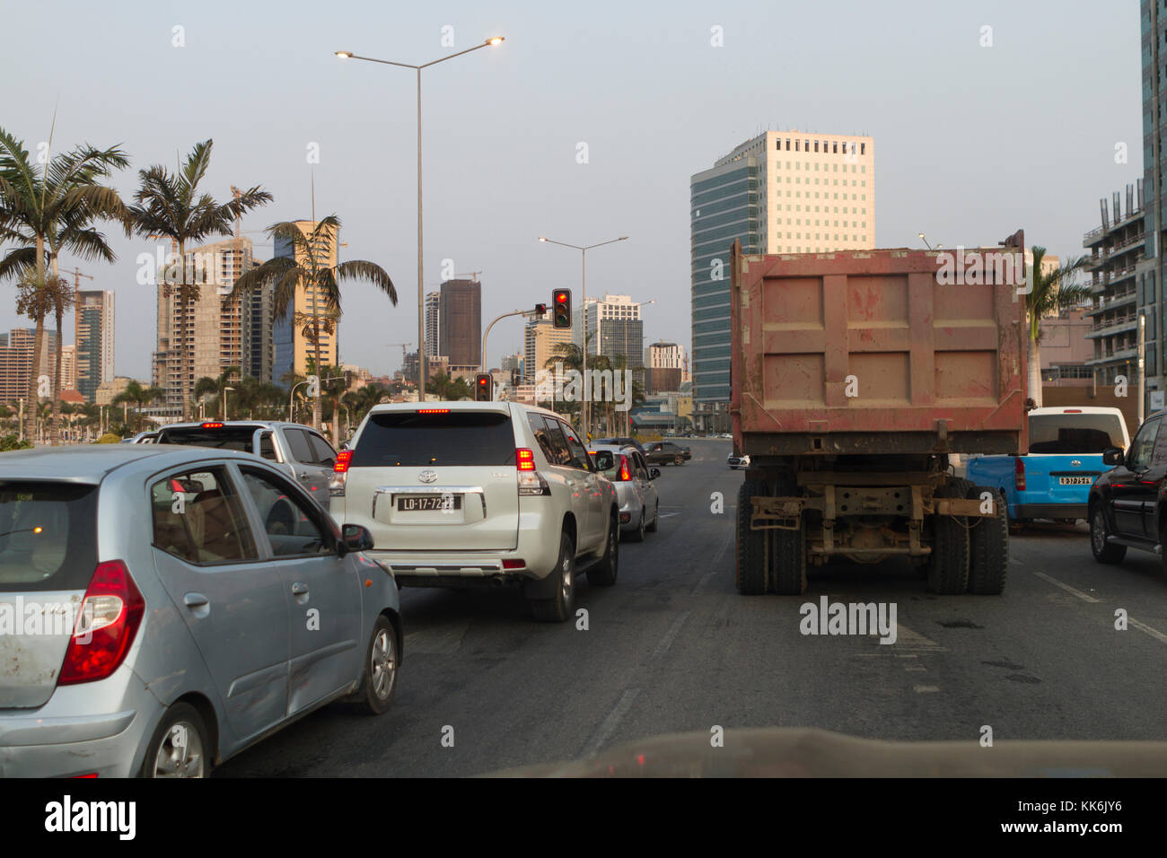 Traffic on the marginal of Luanda, capital of Angola Stock Photo - Alamy