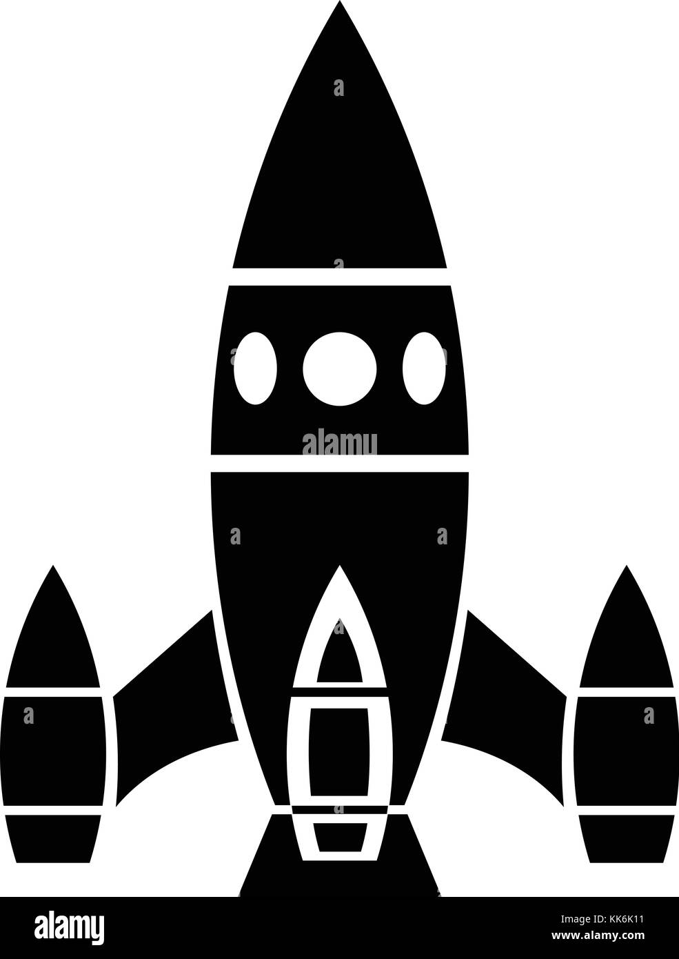 Rocket ship icon, simple black style Stock Vector Image & Art - Alamy