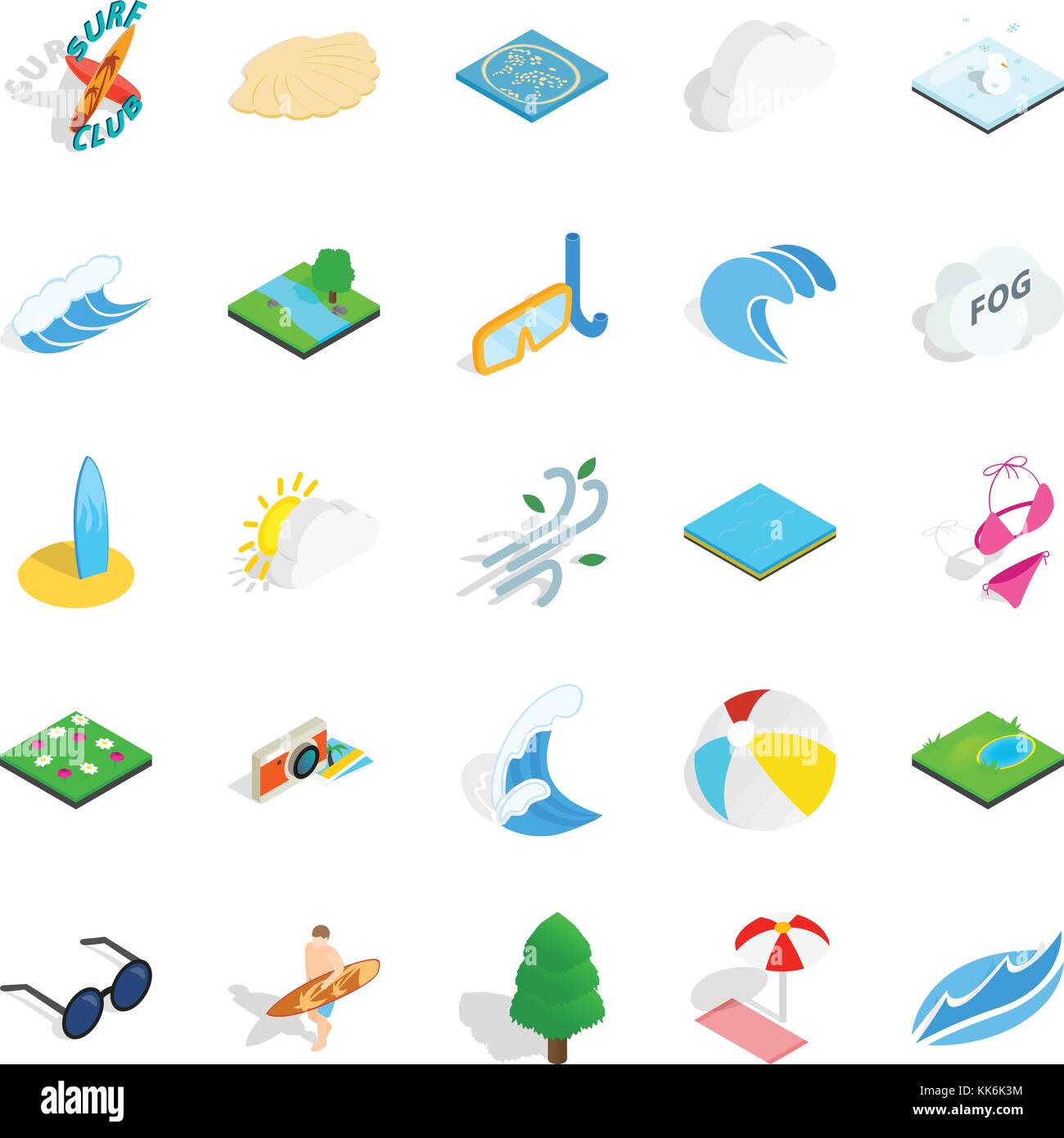 Water swimming icons set, isometric style Stock Vector Image & Art - Alamy