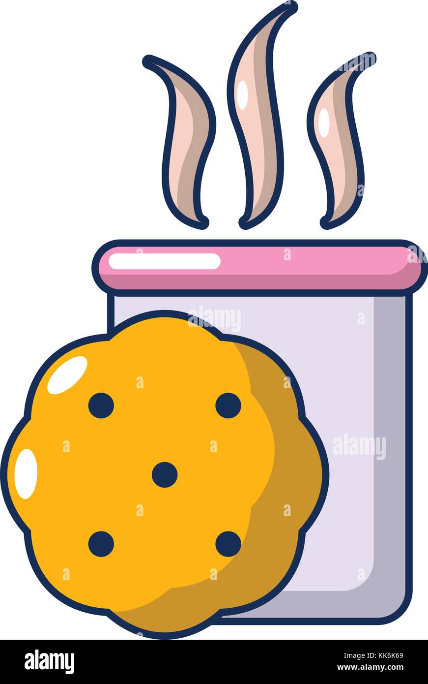 Tea and biscuit icon, cartoon style Stock Vector Image & Art - Alamy
