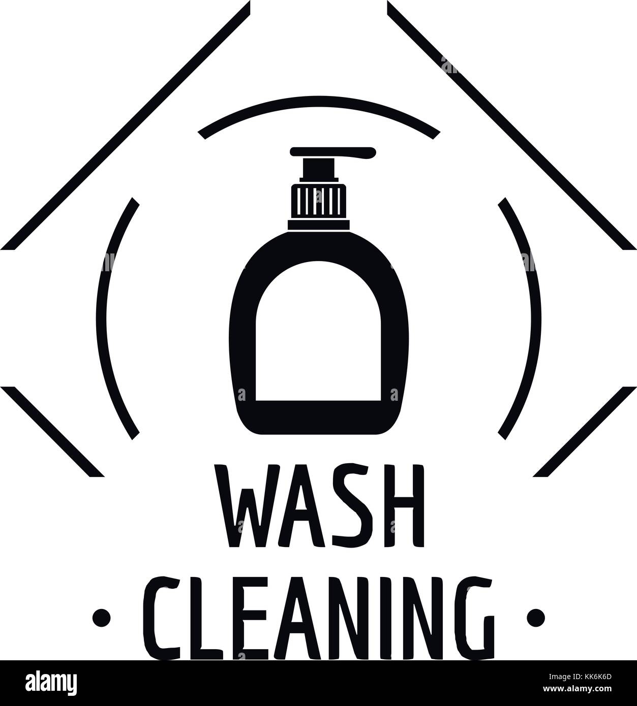 Cleaning wash logo, simple black style Stock Vector Image & Art - Alamy