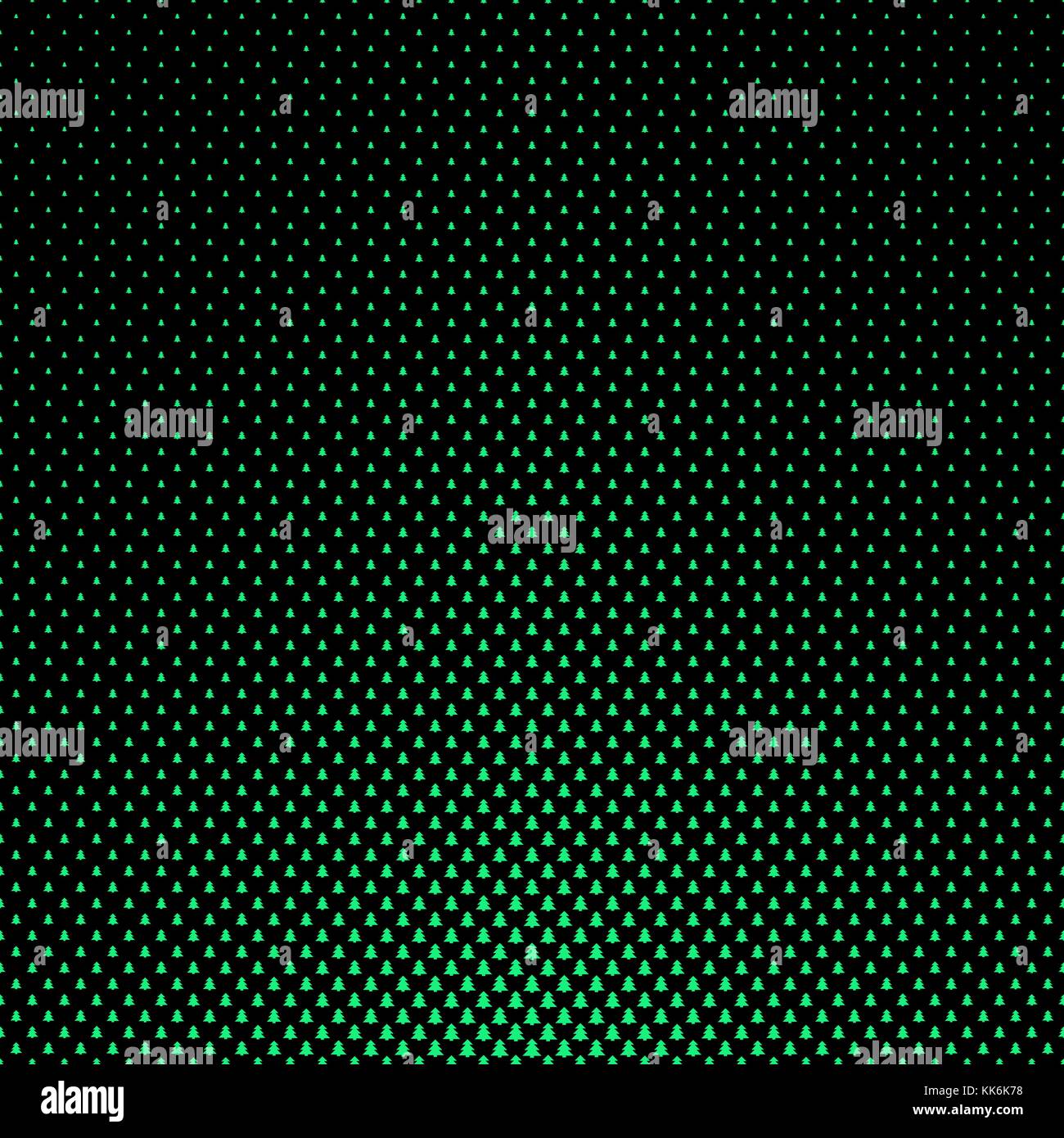 Abstract stylized pine tree forest pattern background - vector seasonal ...