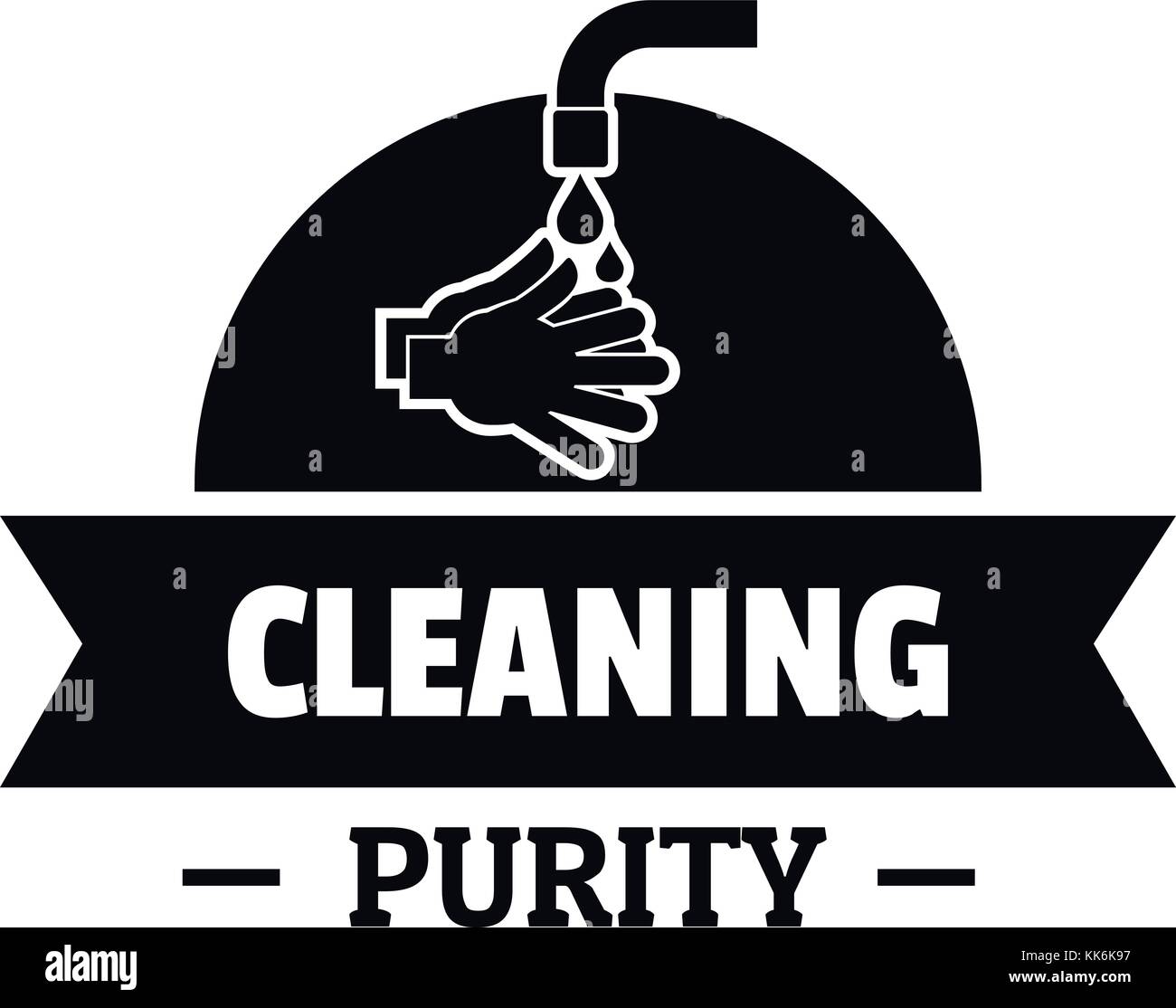 Cleaning purity logo, simple black style Stock Vector Image & Art - Alamy