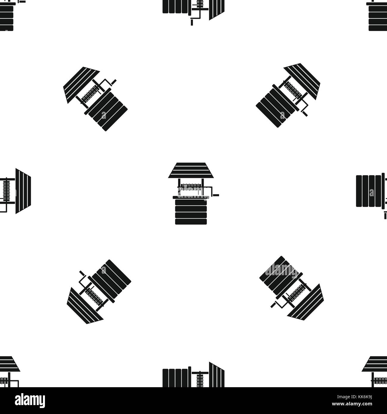 Water well pattern seamless black Stock Vector Image & Art - Alamy