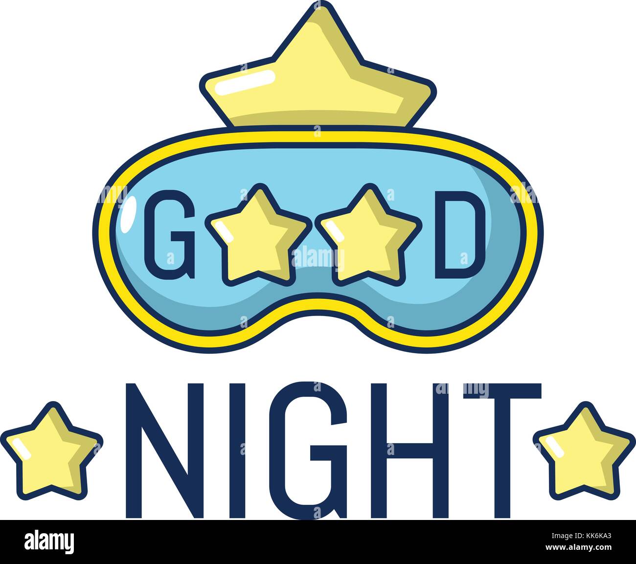 Good night icon, cartoon style Stock Vector Image & Art - Alamy