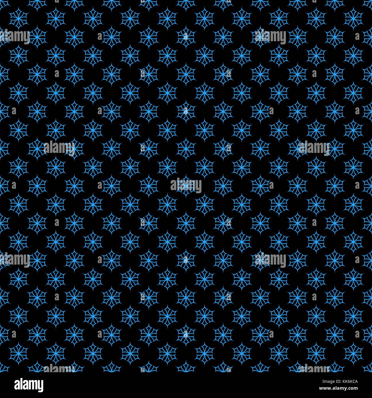 Seamless retro stylized snow flake pattern wallpaper - vector seasonal ...