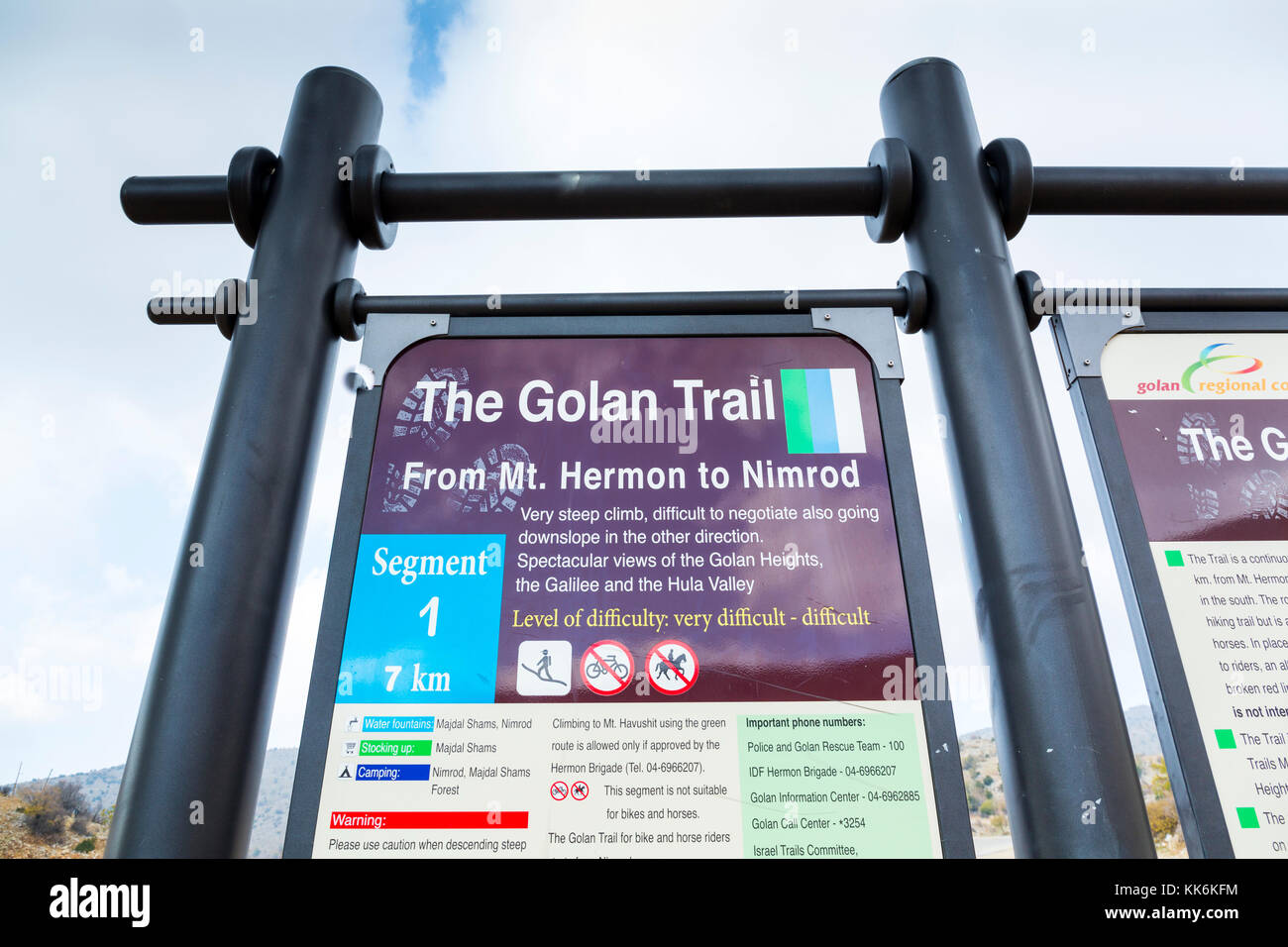 The Golan Trail, Mount Hermon, Golan Heights, Israel, Oriente Próximo ...