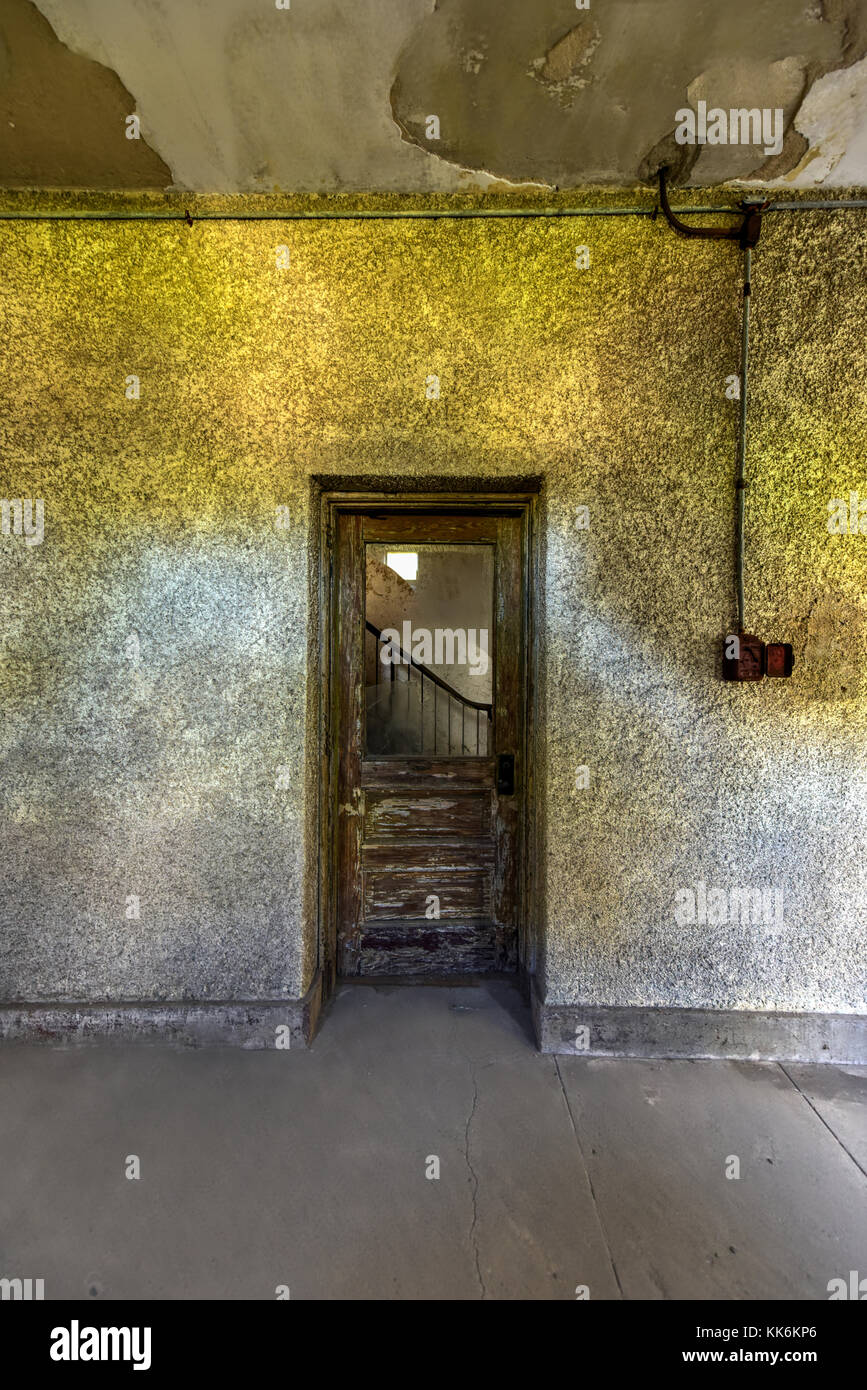 The abandoned Ellis Island Immigrant Hospital. It was the United States ...