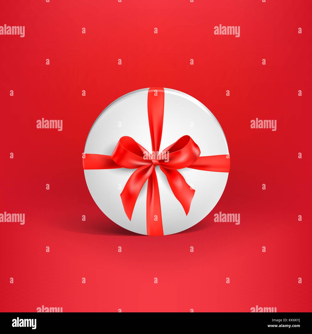 Red christmas box on Stock Vector Images - Alamy
