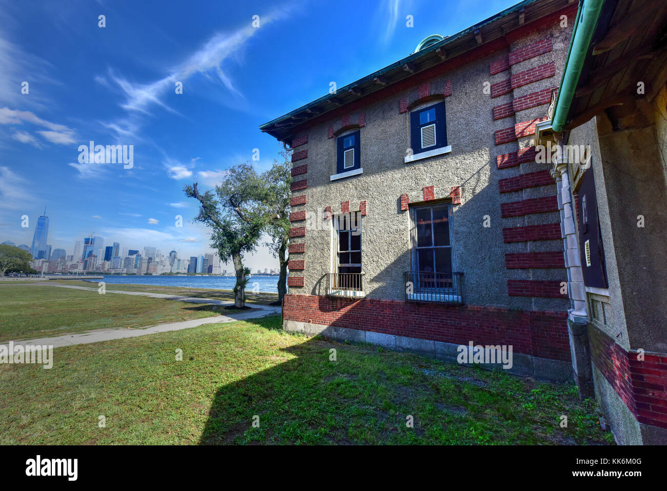 The abandoned Ellis Island Immigrant Hospital. It was the United States ...