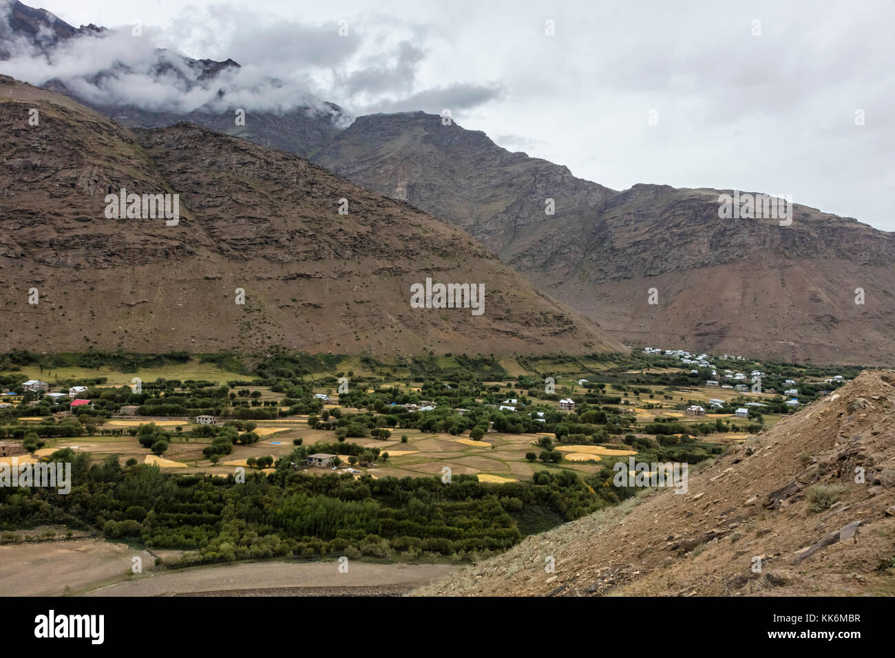 The SURU RIVER VALLEY is surrounded by the NUN KUN mountains in the ...