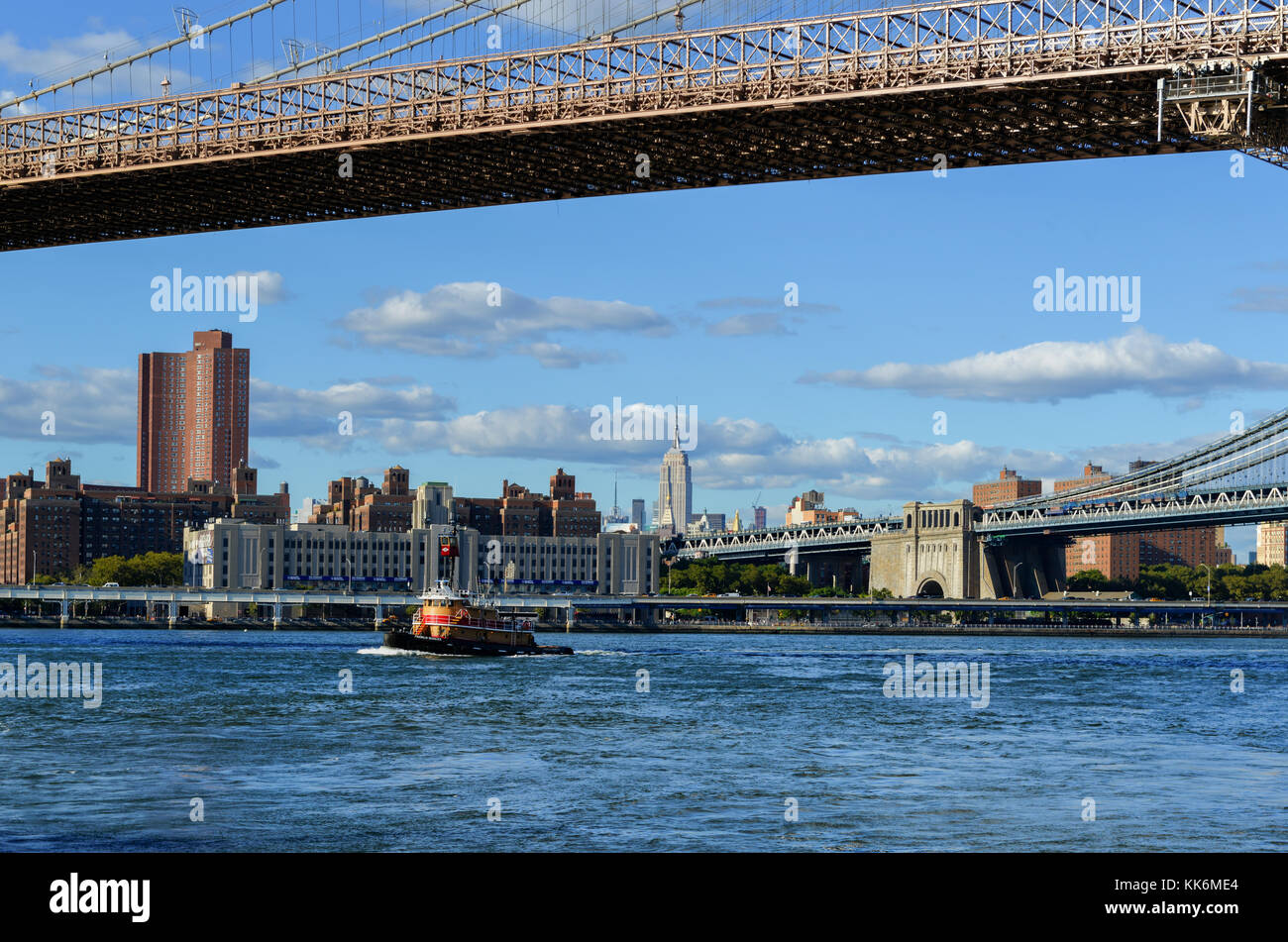 View of the Manhattan Skyline from Brooklyn, New York Stock Photo - Alamy