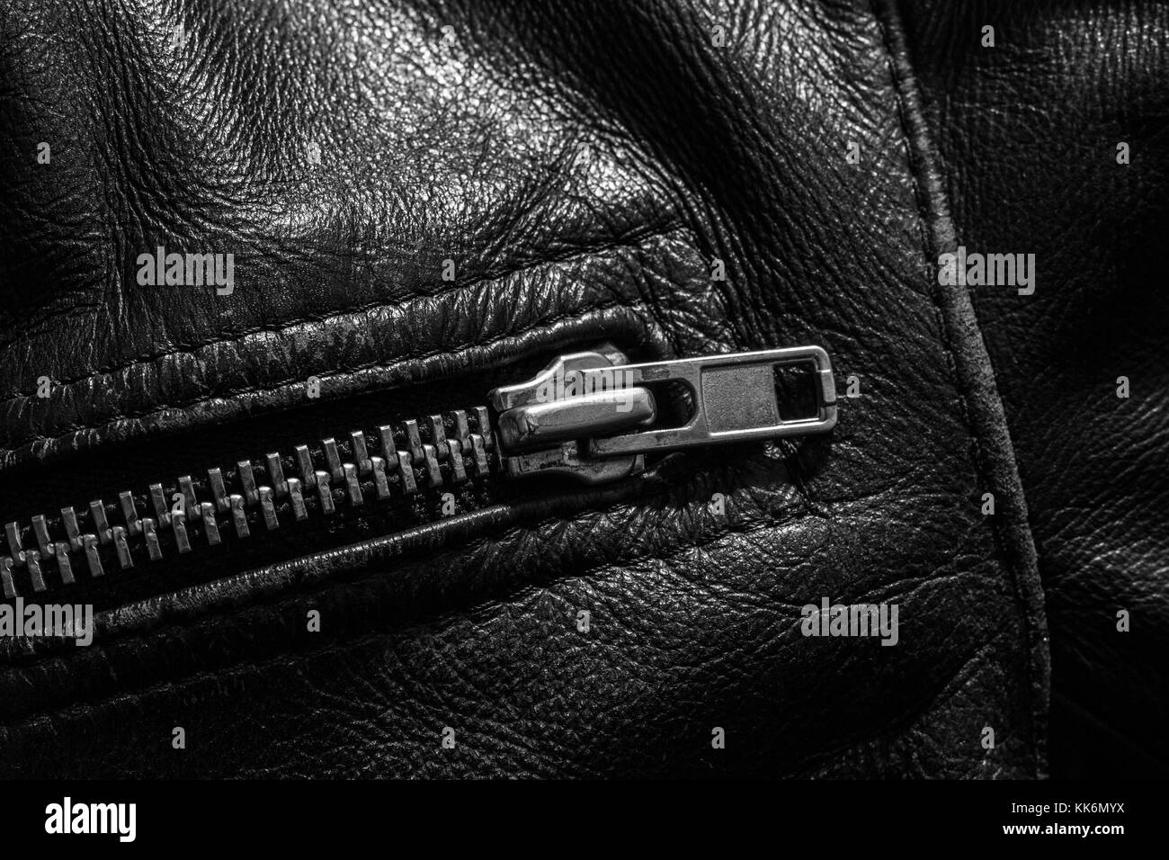leather jacket close up Stock Photo - Alamy