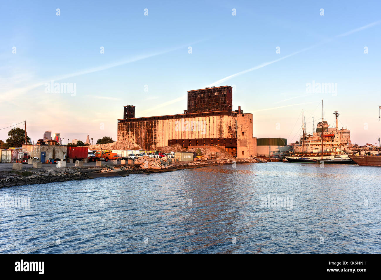 The Red Hook Grain Terminal in the Red Hook neighborhood of Brooklyn ...