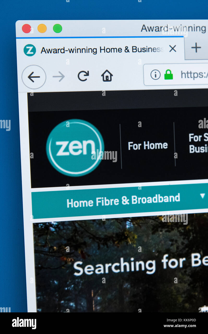 LONDON, UK - NOVEMBER 22ND 2017: The homepage of the official website ...