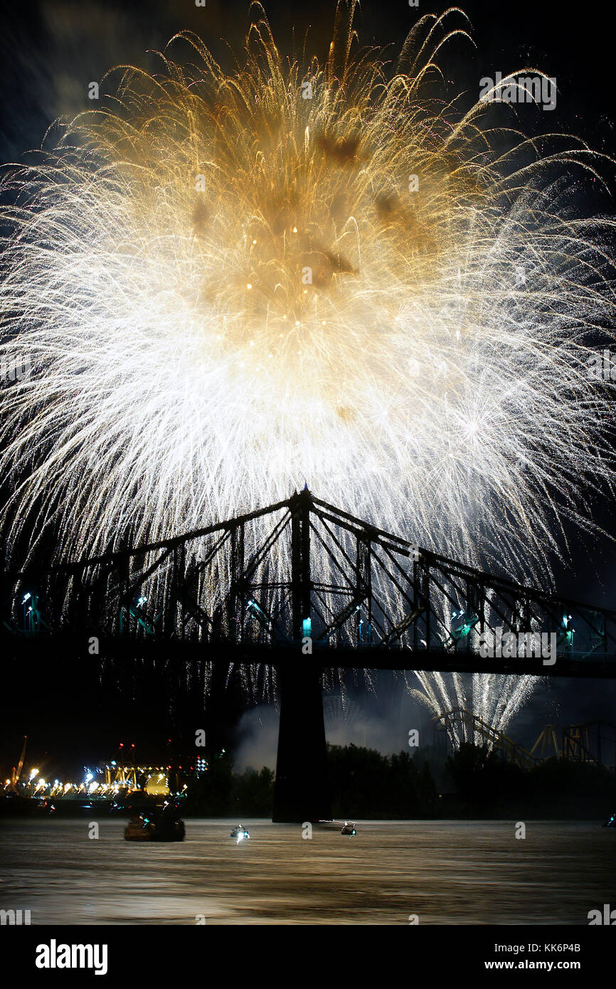 Fireworks la ronde montreal canada hi-res stock photography and images ...