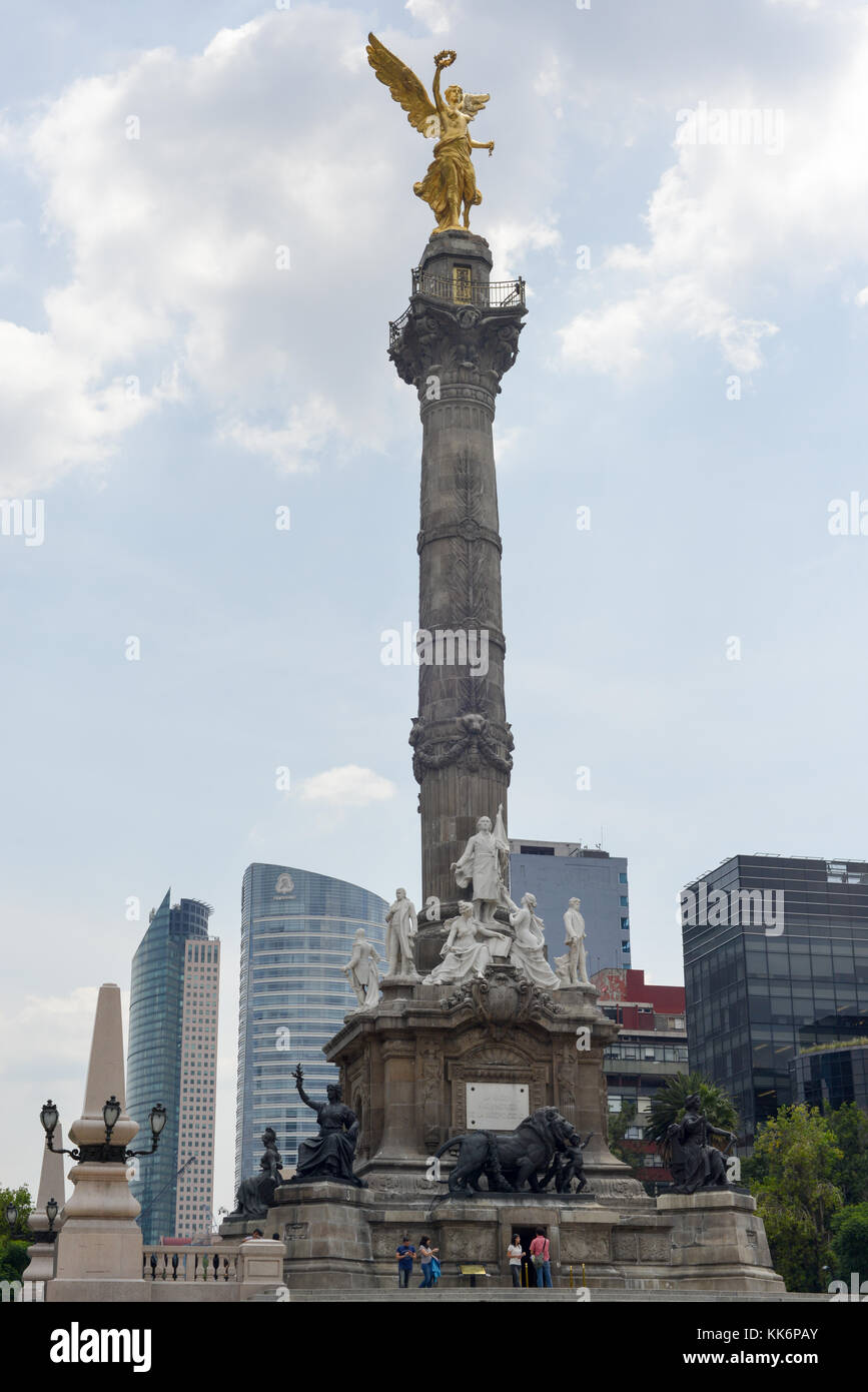 Monument to the independence of mexic hi-res stock photography and ...