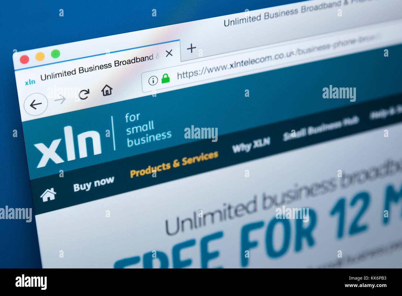 LONDON, UK - NOVEMBER 22ND 2017: The homepage of the official website ...