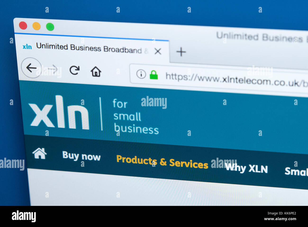 LONDON, UK - NOVEMBER 22ND 2017: The homepage of the official website ...