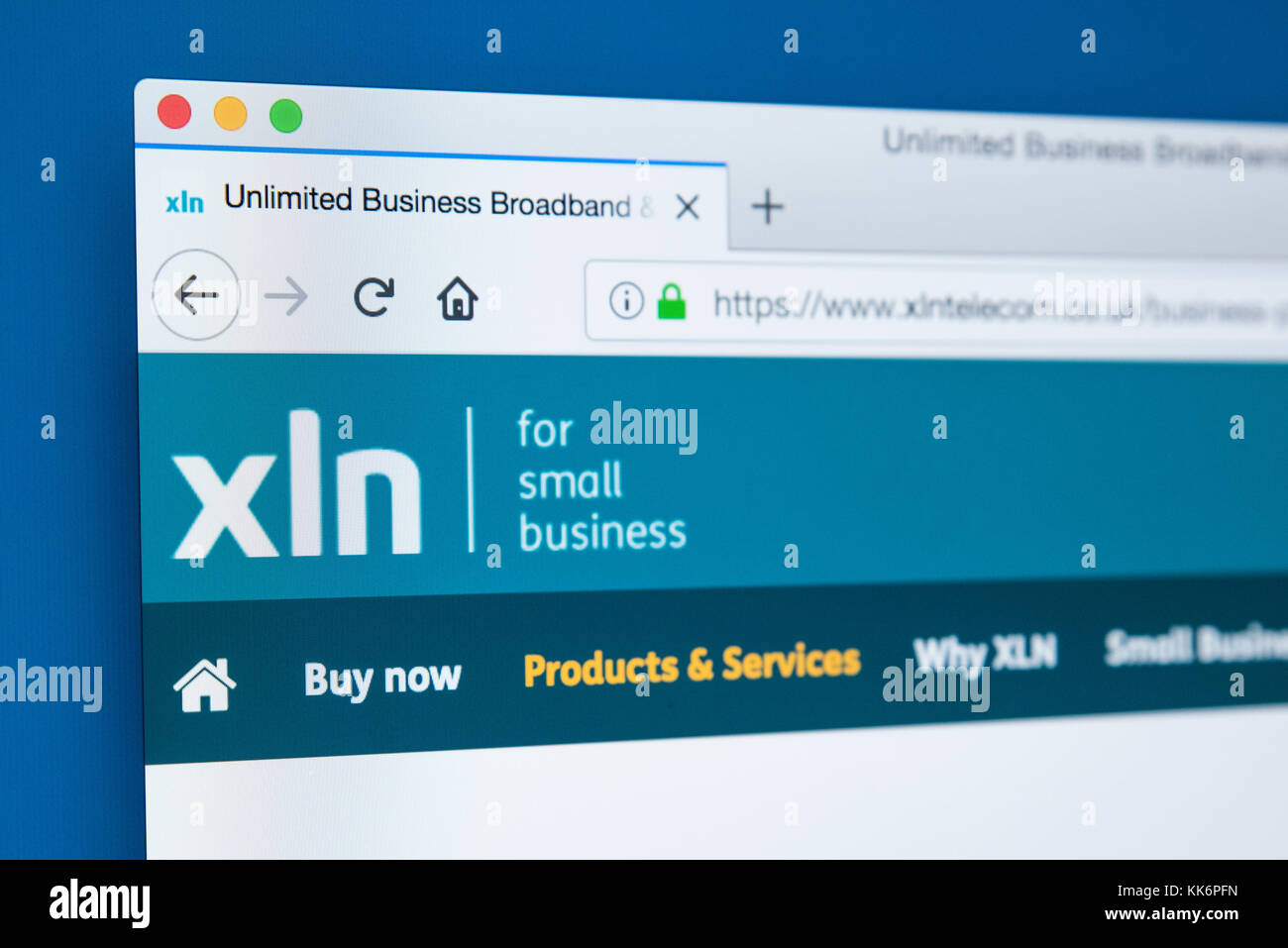 LONDON, UK - NOVEMBER 22ND 2017: The homepage of the official website ...