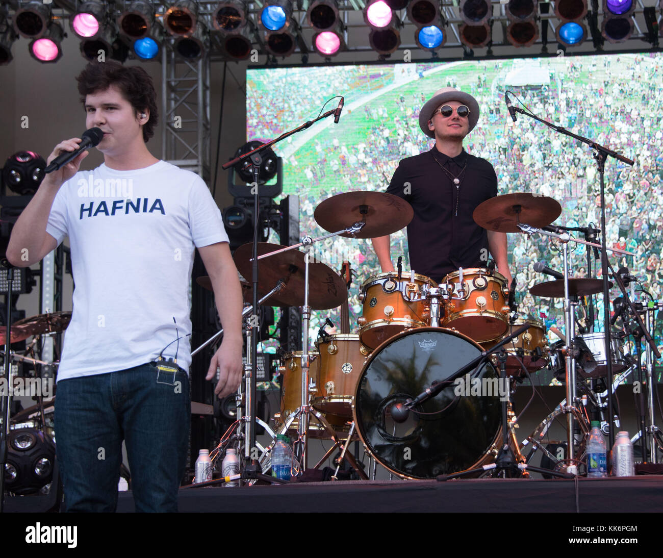 WEST PALM BEACH FL - APRIL 27: Lukas Graham, Mark Falgren performs ...