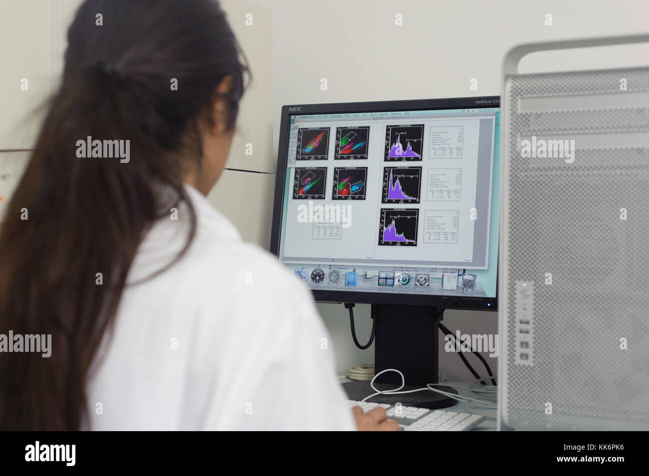 engineer at work looking in a computer Stock Photo - Alamy