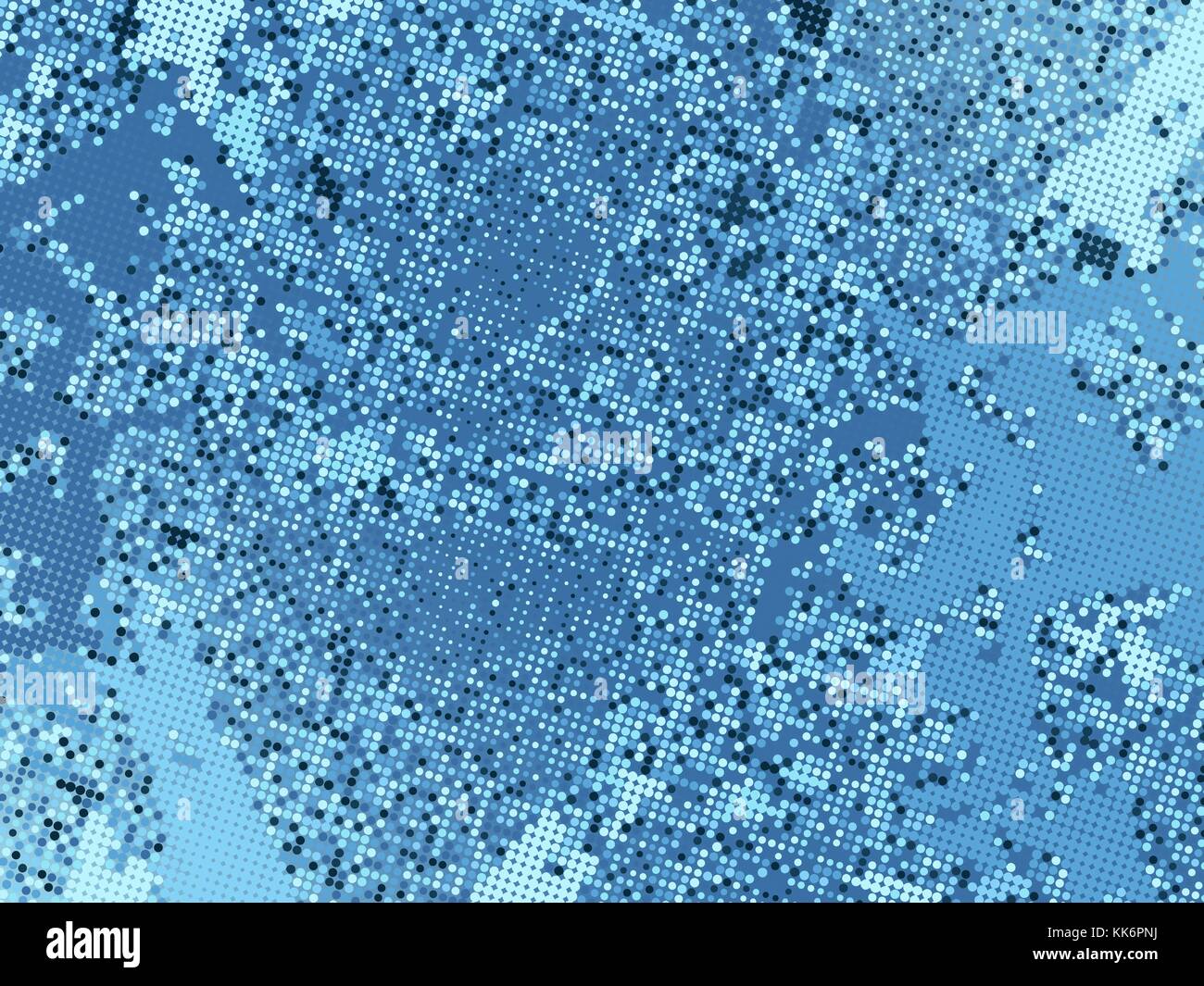 Blue grunge texture. Abstract halftone background. Vector pattern Stock ...