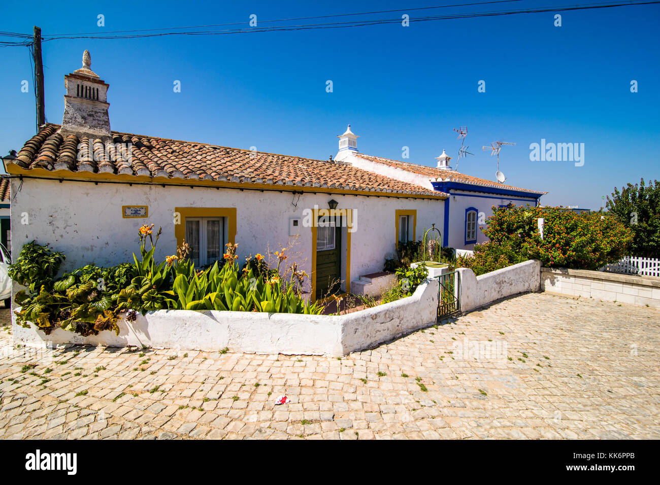 CACELA VELHA, ALGARVE, PORTUGAL - July, 2017: Cacela velha old ...