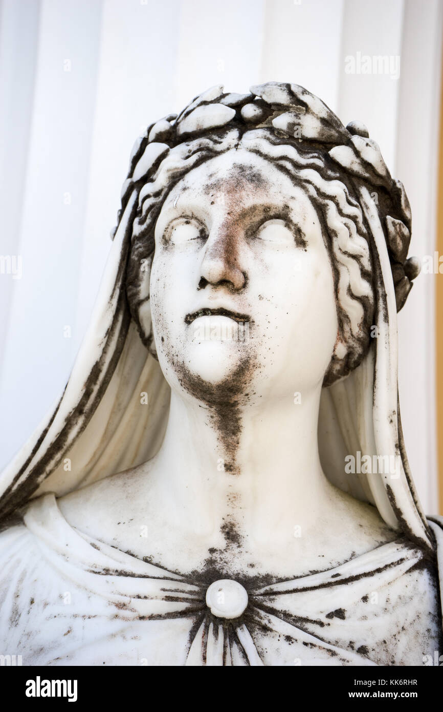 Statue of a Muse in Achillion Palace on Corfu island Greece Stock Photo ...