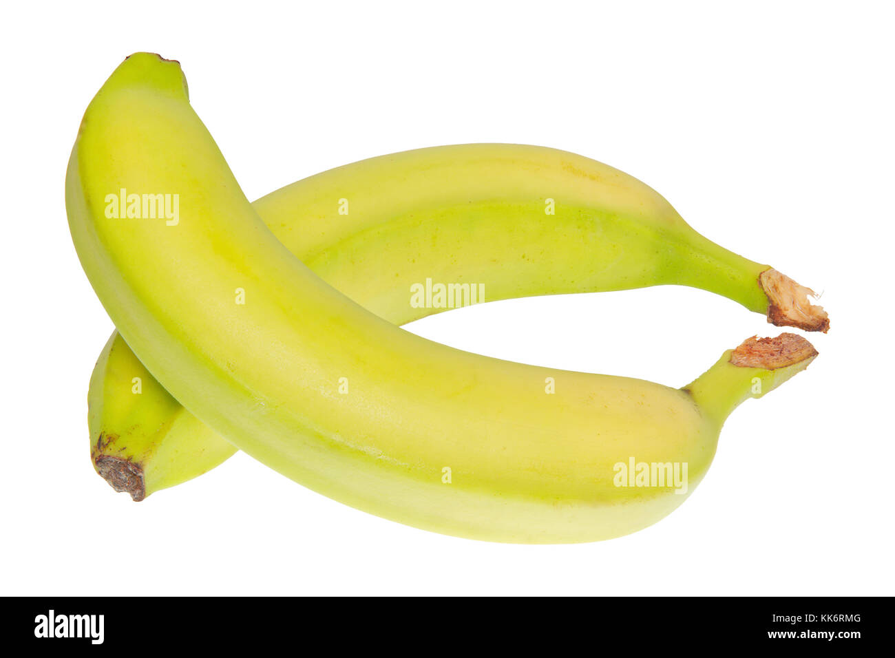Unripe bananas isolated on a white background Stock Photo - Alamy