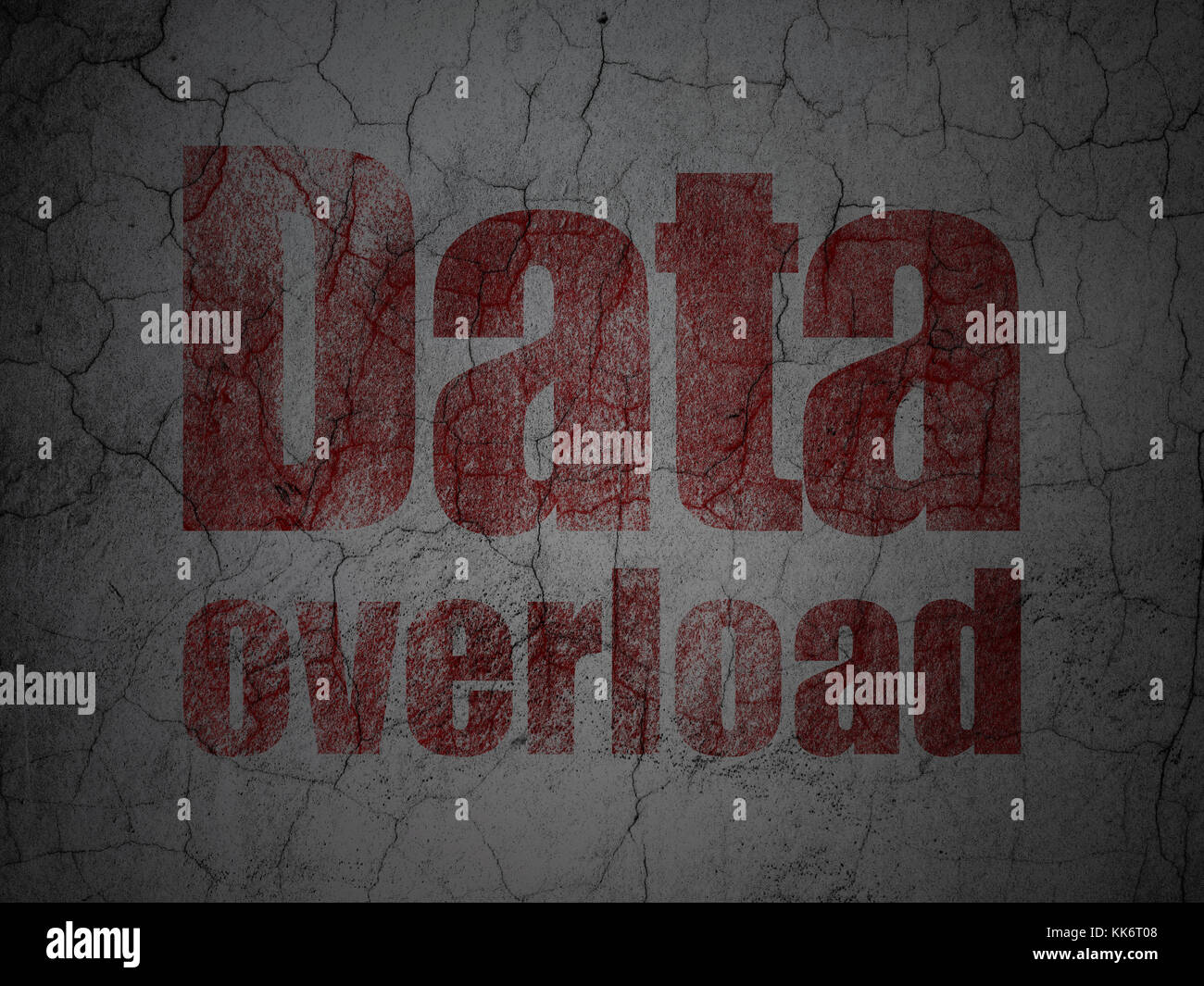 Data concept: Data Overload on grunge wall background Stock Photo - Alamy