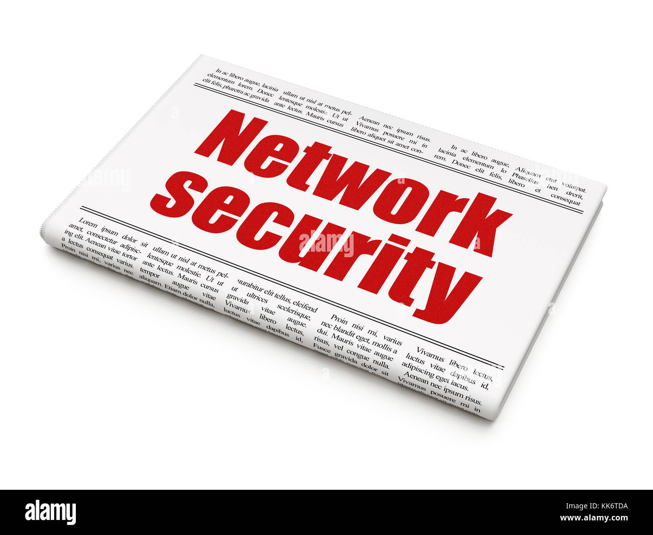 Privacy concept: newspaper headline Network Security Stock Photo - Alamy