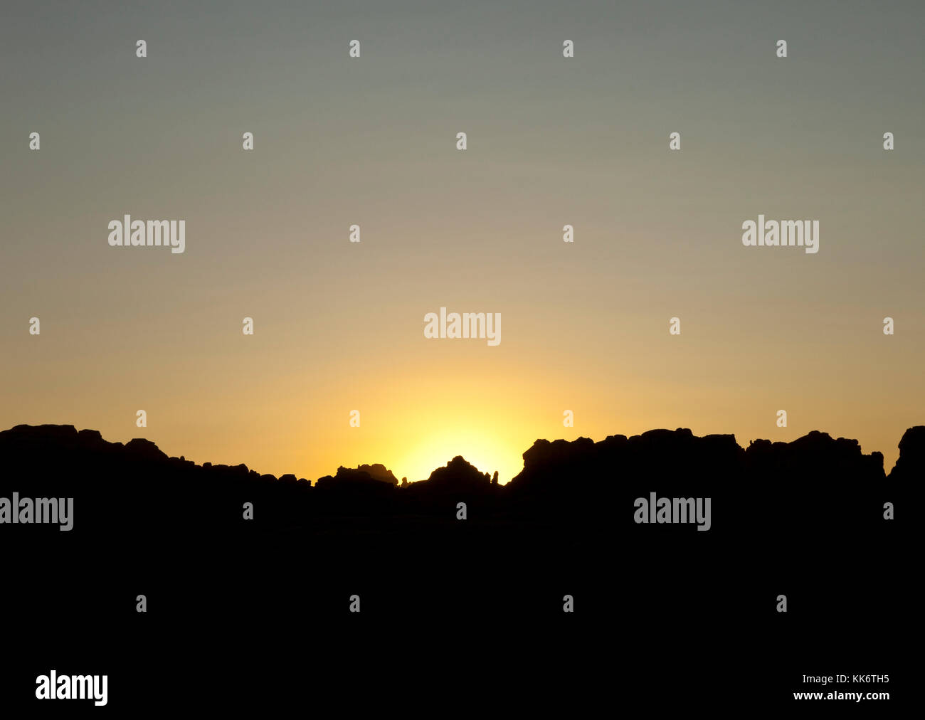 Sunset in the Needles area of Canyonlands in Utah, USA Stock Photo - Alamy