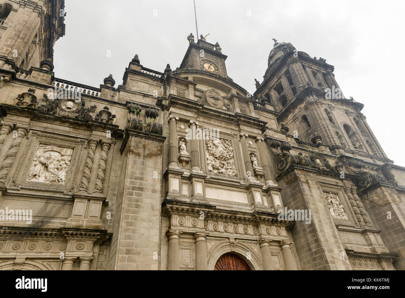 The Metropolitan Cathedral (Cathedral Metropolitana) in Mexico City ...