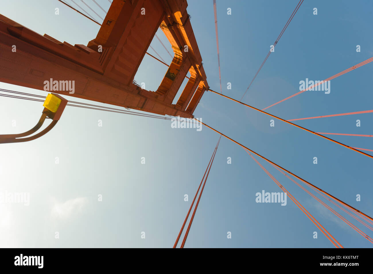 bottom view of the golden gate bridge Stock Photo - Alamy