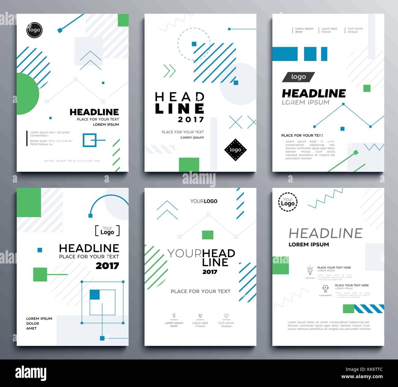 Presentation booklet cover - vector template a4 pages Stock Vector ...