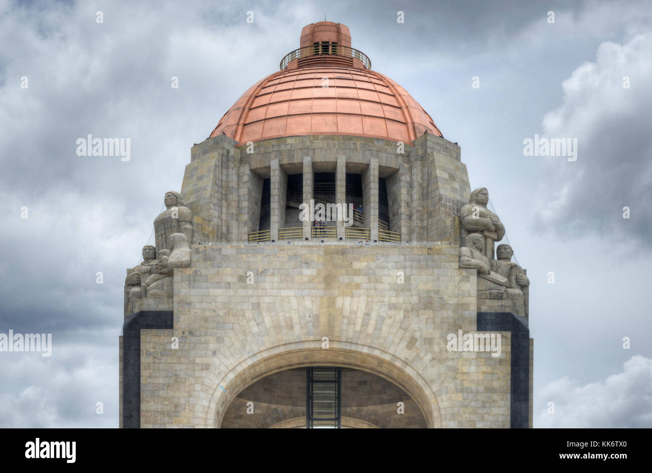 Sculptures of the Monument to the Mexican Revolution (Monumento a la ...