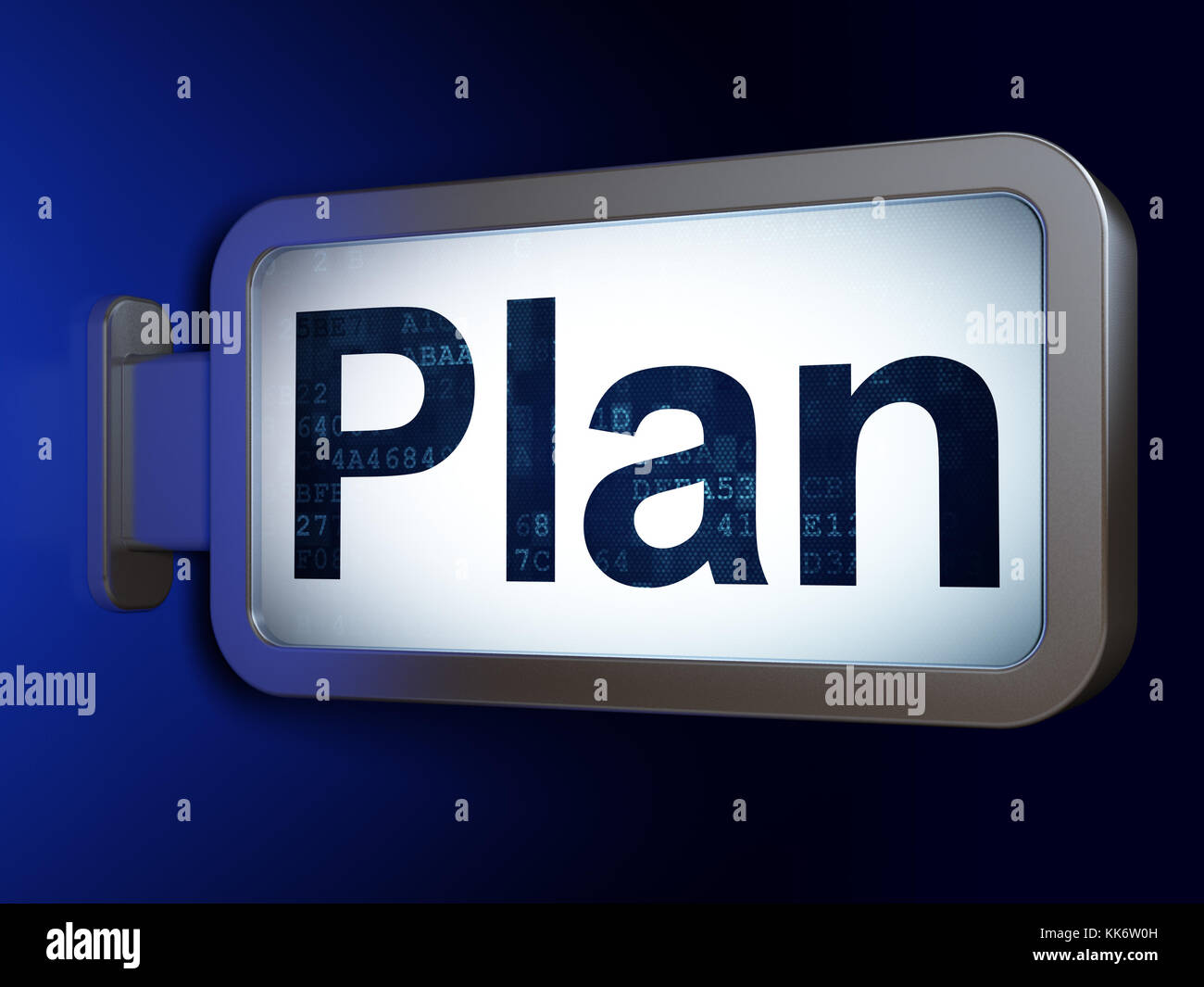 Business concept: Plan on billboard background Stock Photo - Alamy