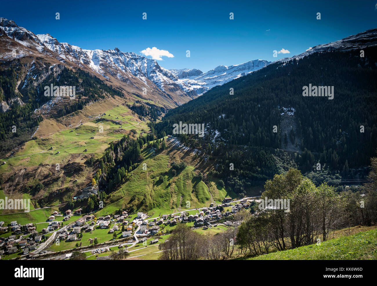 Rural landscape in the vals valley hi-res stock photography and images ...