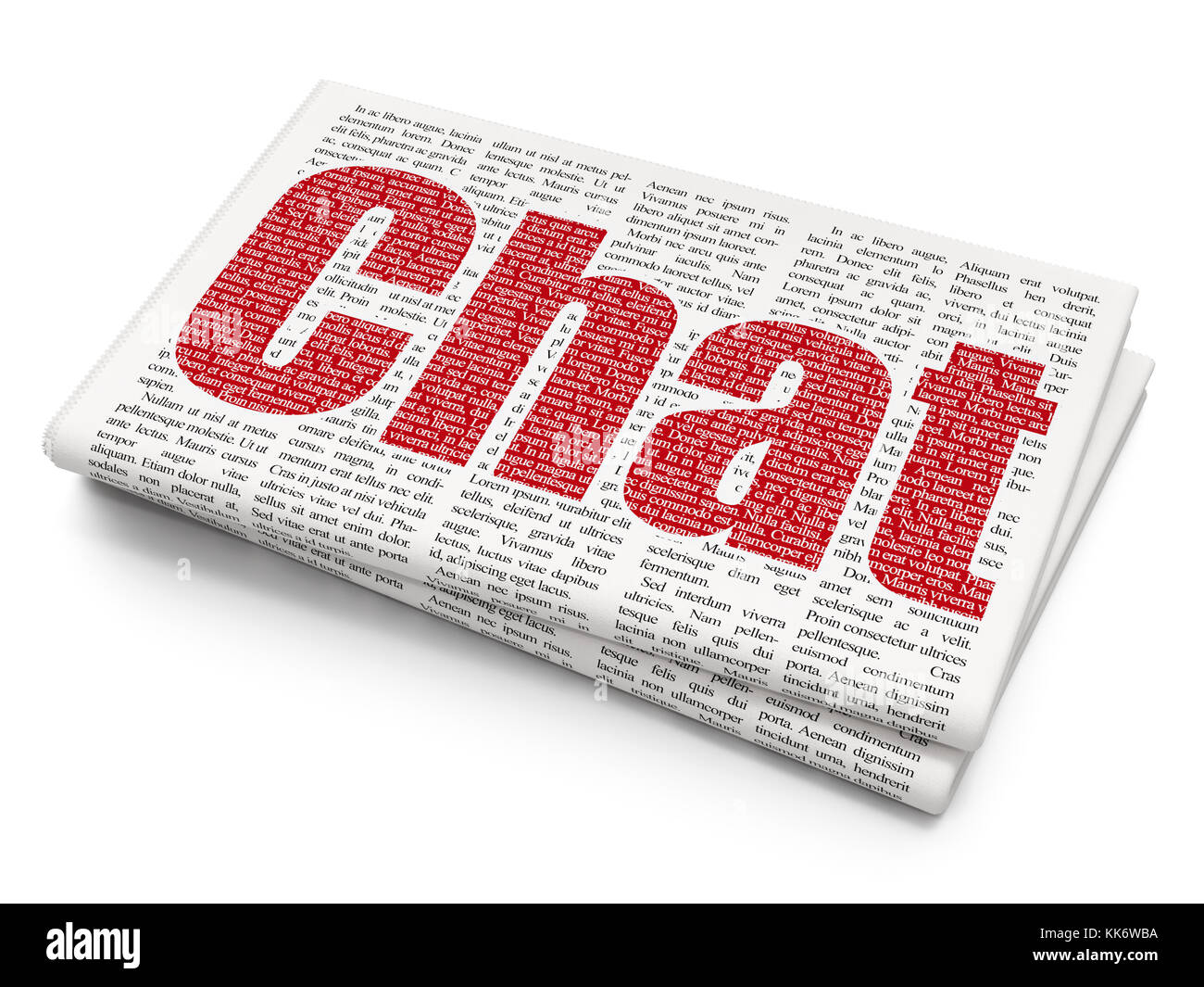 Web development concept: Chat on Newspaper background Stock Photo - Alamy