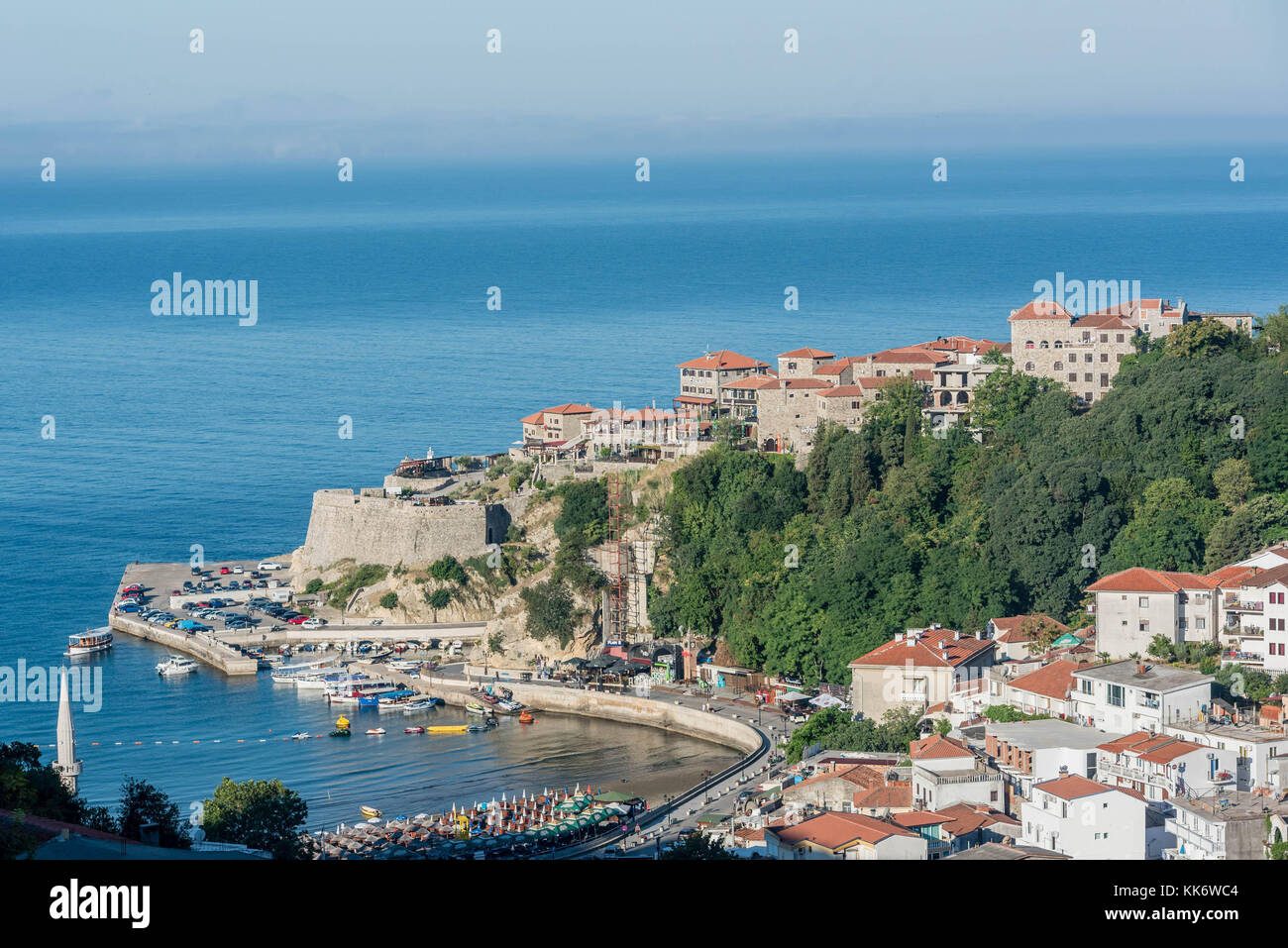 Aerial view of old town Ulcinj, Montenegro Stock Photo - Alamy